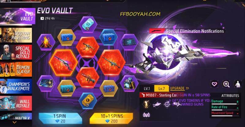 Free Fire Max August 2024 Evo Vault event will offer awesome Evo guns ...